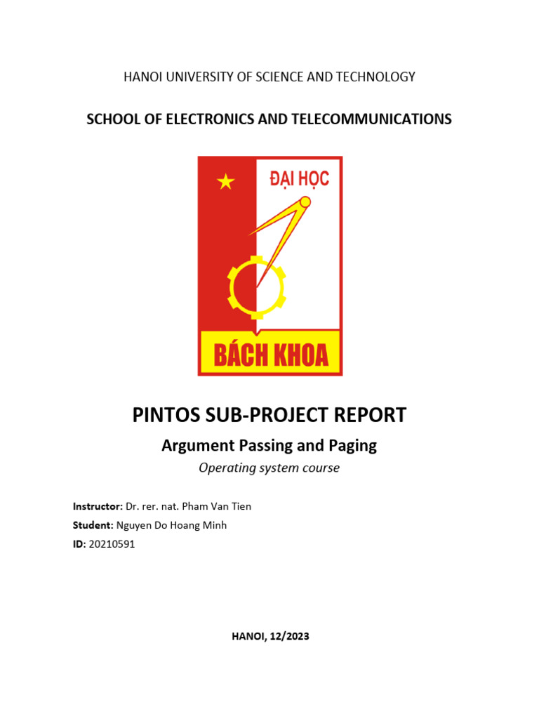 pintos-report-20210591 | PDF | Parameter (Computer Programming) | Operating System