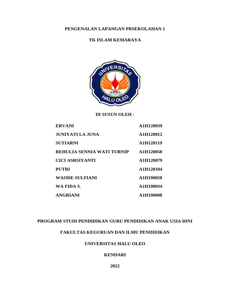 TUGAS LAPORAN PLP 1 Rehu | PDF