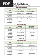 Class 9 Timetable 2024-25 | PDF | Natural Sciences | Science