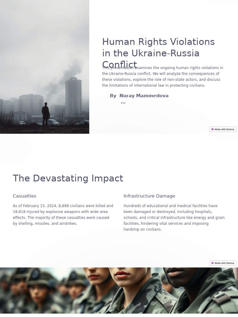 Human Rights Violations in The Ukraine Russia Conflict | PDF | Refugee ...