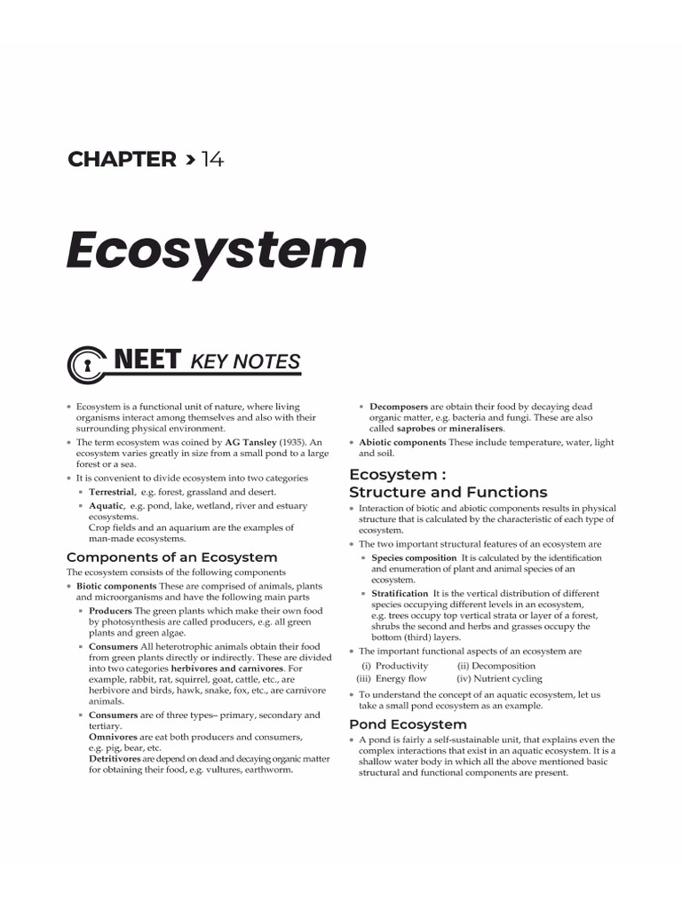 14 Ecosystem | PDF