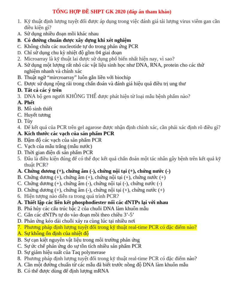 Tong Hop GK-SHPT-2020 | PDF