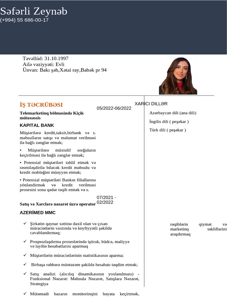Zeynab Safarli. | PDF