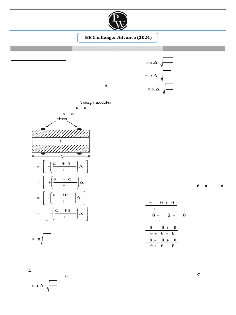 Thermal Properties of Matter and Heat Transfer - Practice Sheet - JEE ...