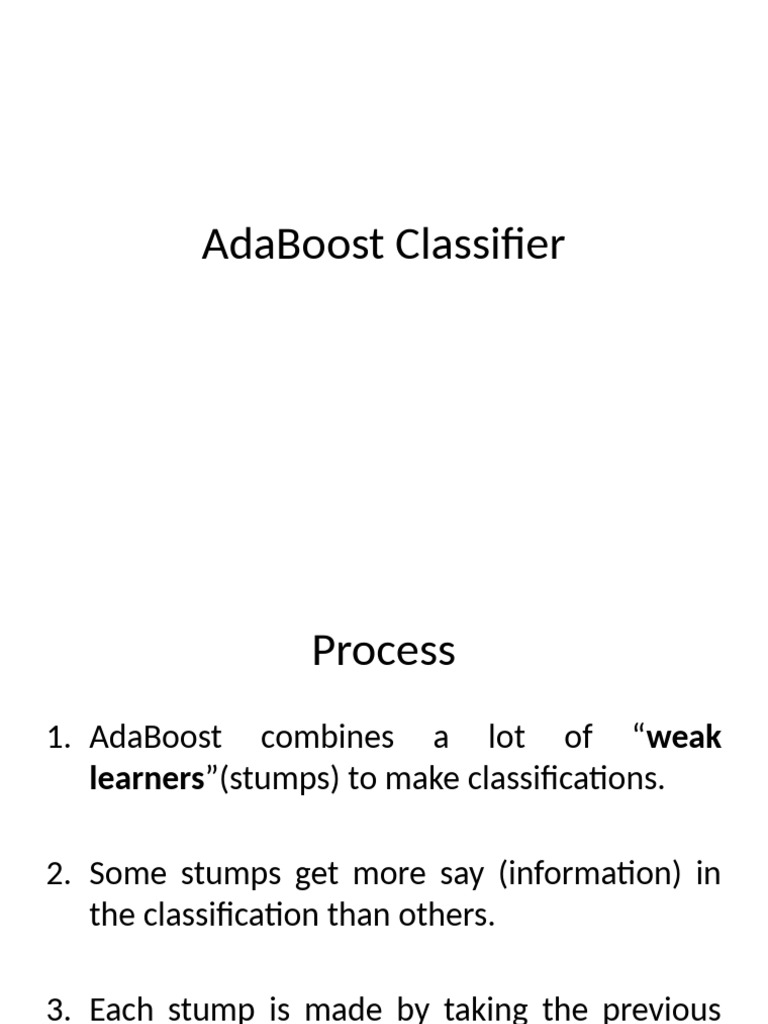 AdaBoost Classifier | PDF | Medical Specialties