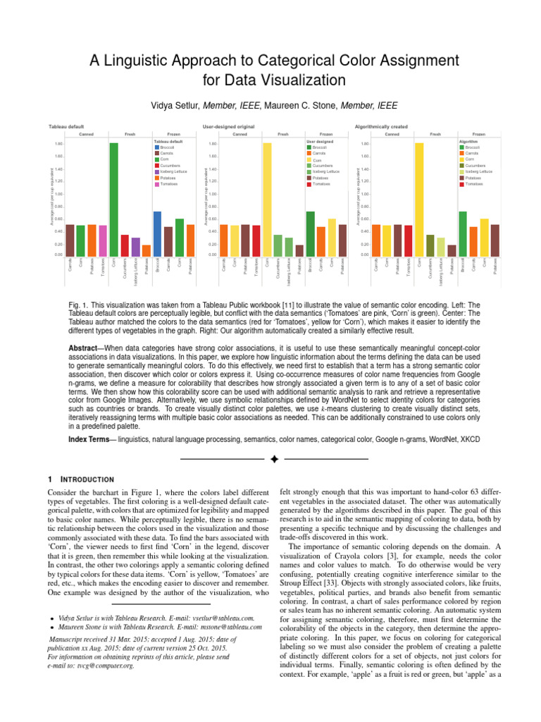 Semantic Color Mapping in Data Visualization | PDF | Color | Semantics