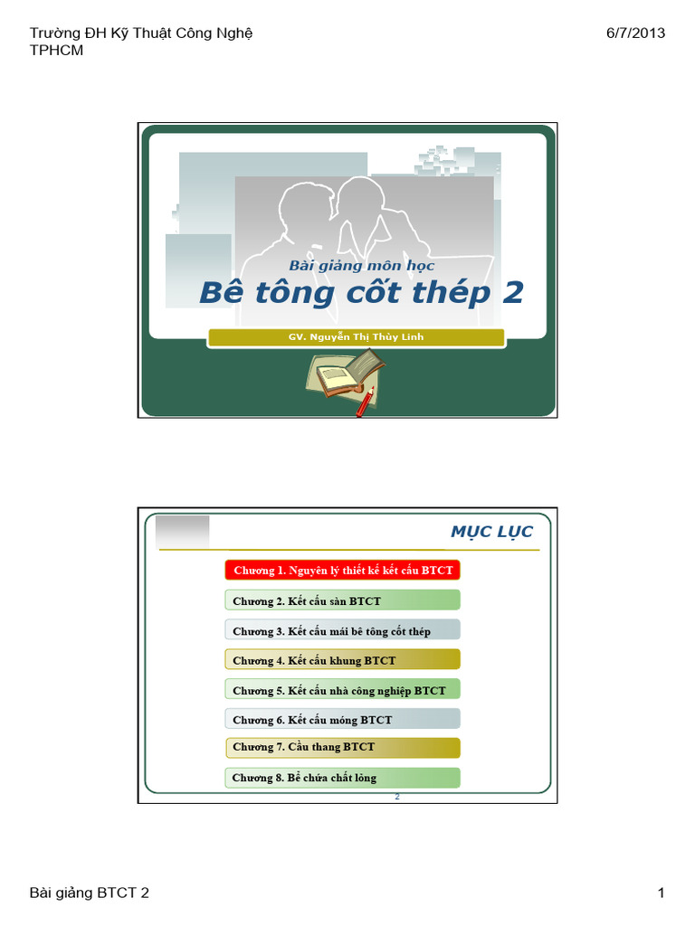 Be Tong Cot Thep 2 | PDF