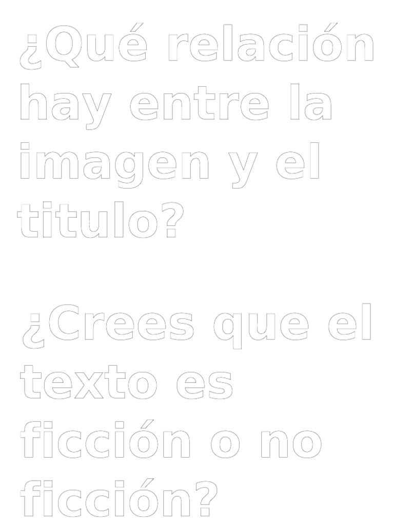 Qué Relación Hay Entre La Imagen y El Titulo | PDF