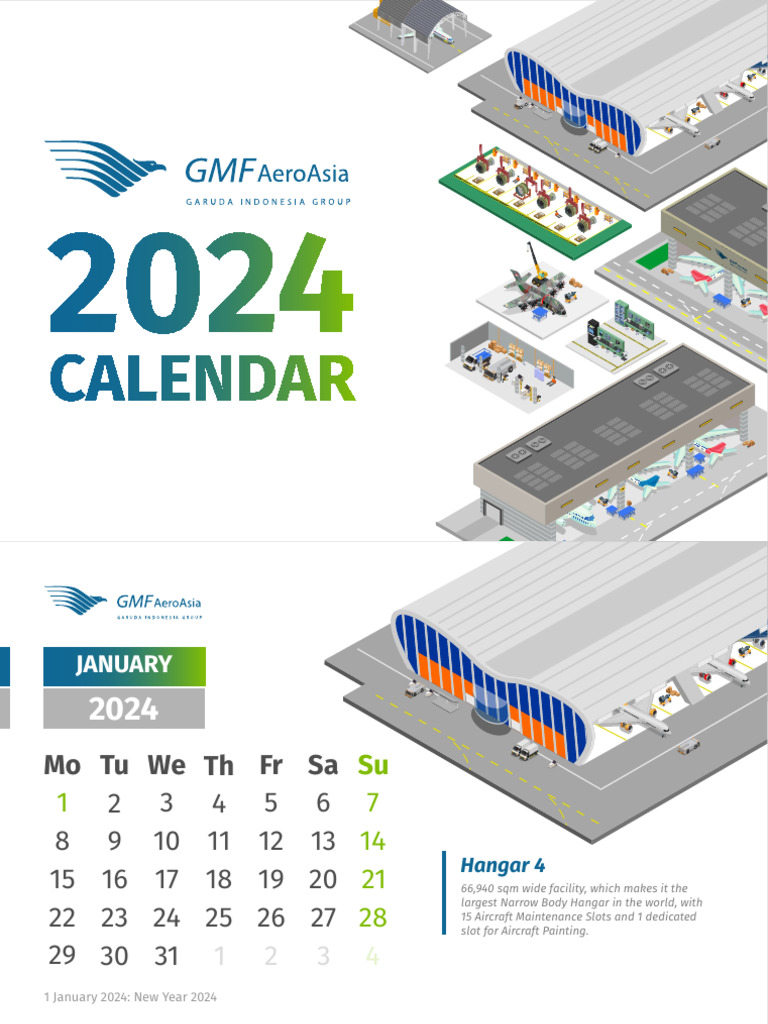 Calendar GMF 2024 Monthly | PDF | Aviation | Aircraft