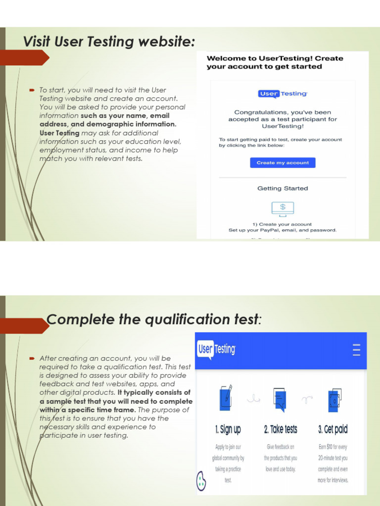 User Test Guide | PDF | Computing