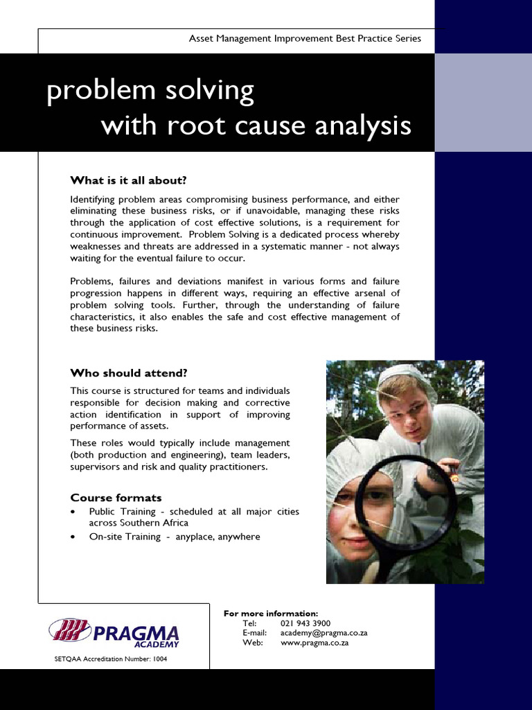 Root Cause Analysis Training Course | PDF | Risk