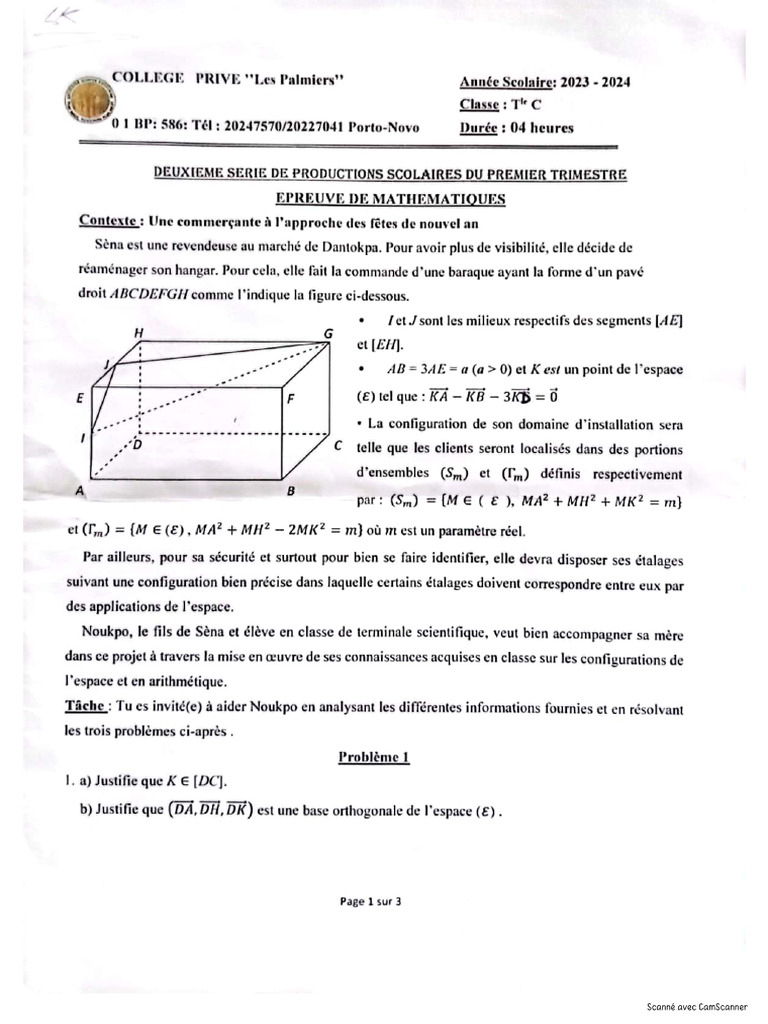 2d1T TleC Les Palmiers 23-24 | PDF