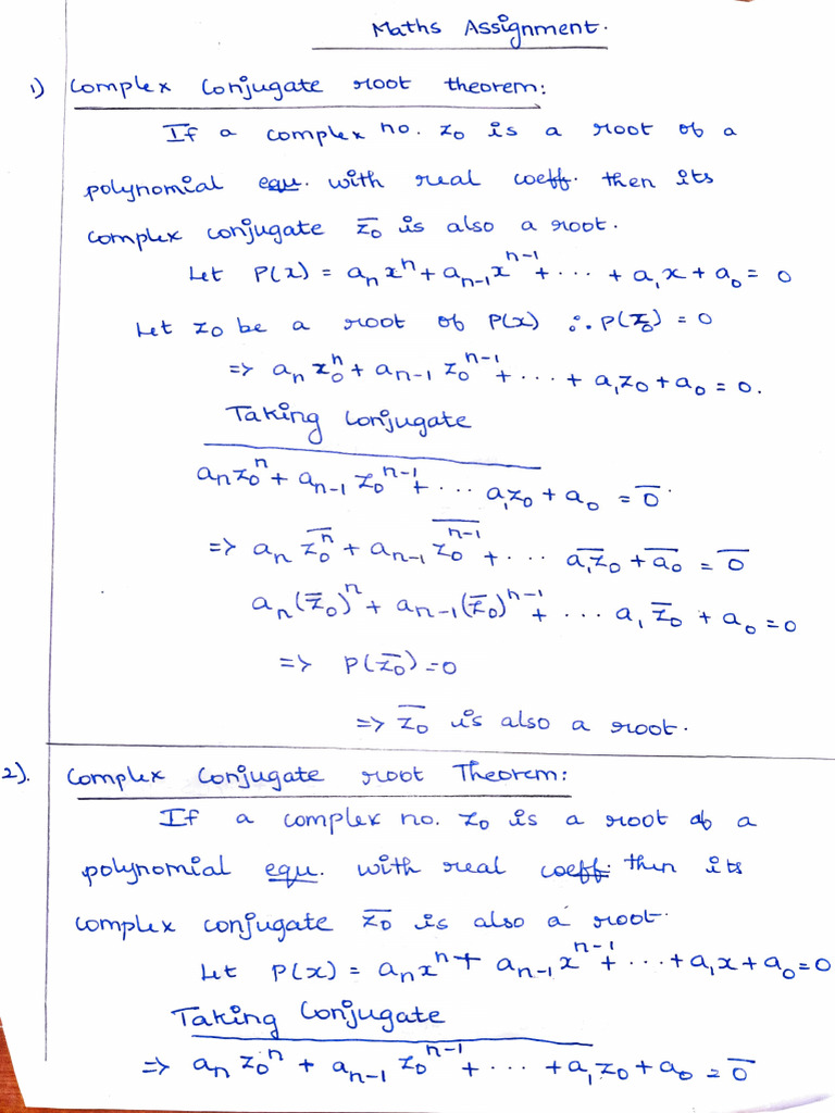 Maths Assignment -1 | PDF