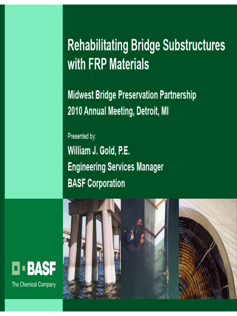 Rehabilitating Bridge Substructures With FRP Materials | PDF | Fibre ...
