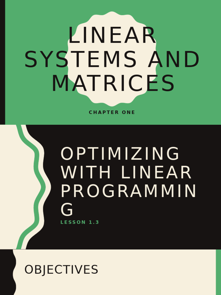 1.3 Optimizing With Linear Programming | PDF | Linear Programming | Vertex (Graph Theory)