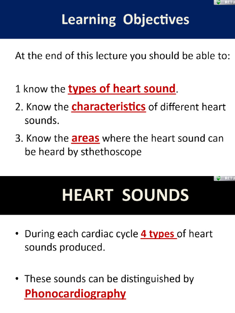 Heart Sounds | PDF