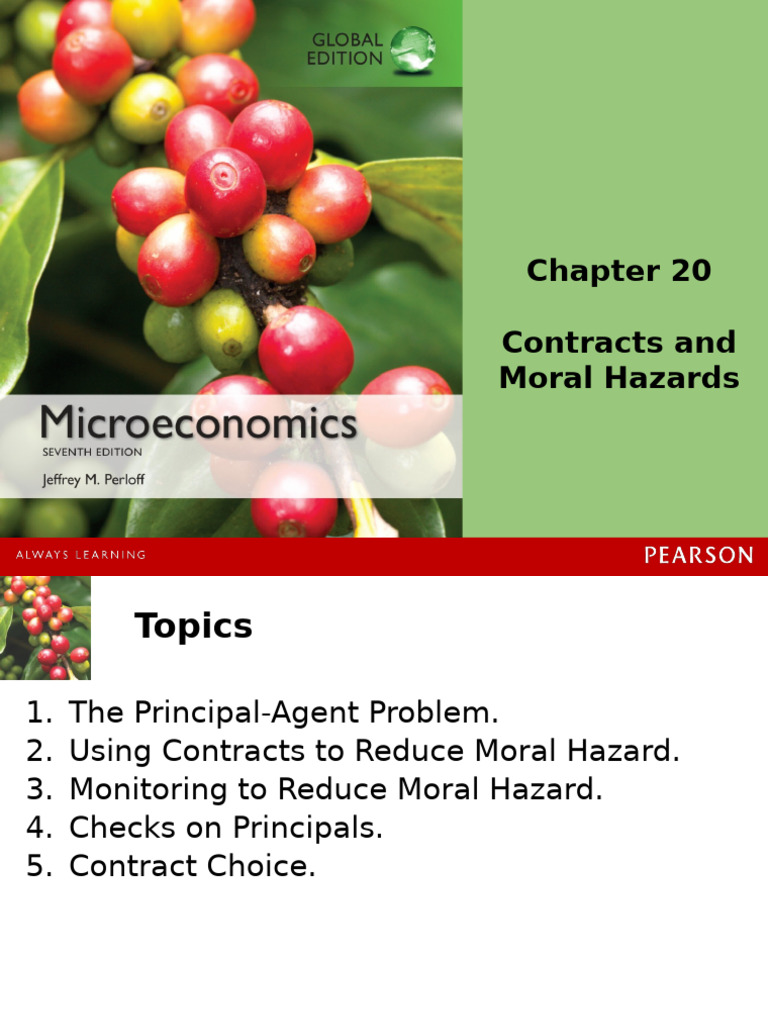 Contracts and Moral Hazard | PDF | Moral Hazard | Employment