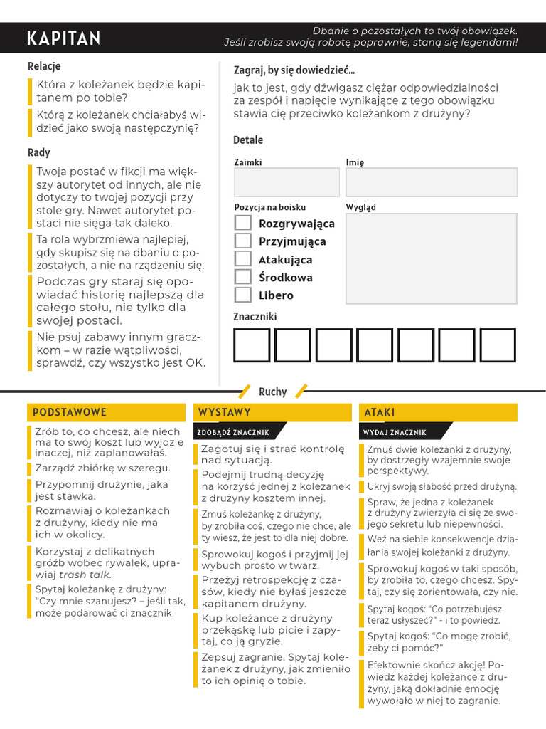 Siatkarki - Kapitan | PDF