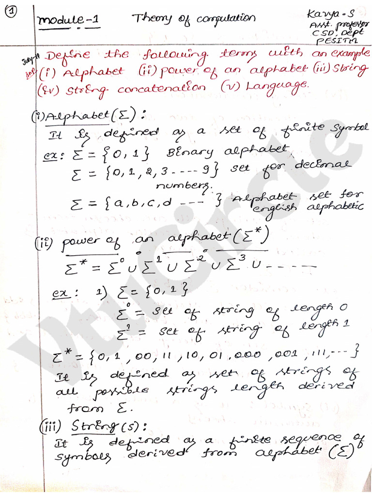 BCS503 Module 1 Written | PDF