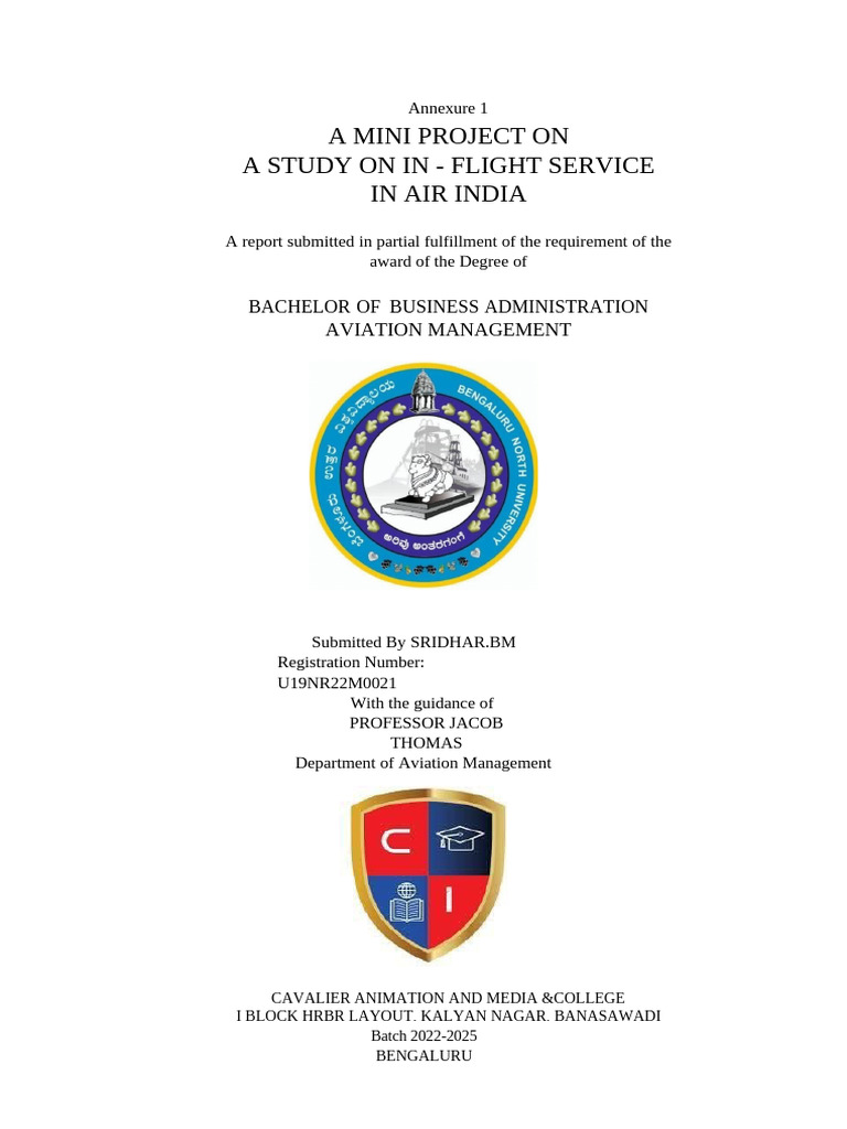 Sridhar Completed Mini Project1 | PDF | Flight Control Surfaces | Aircraft