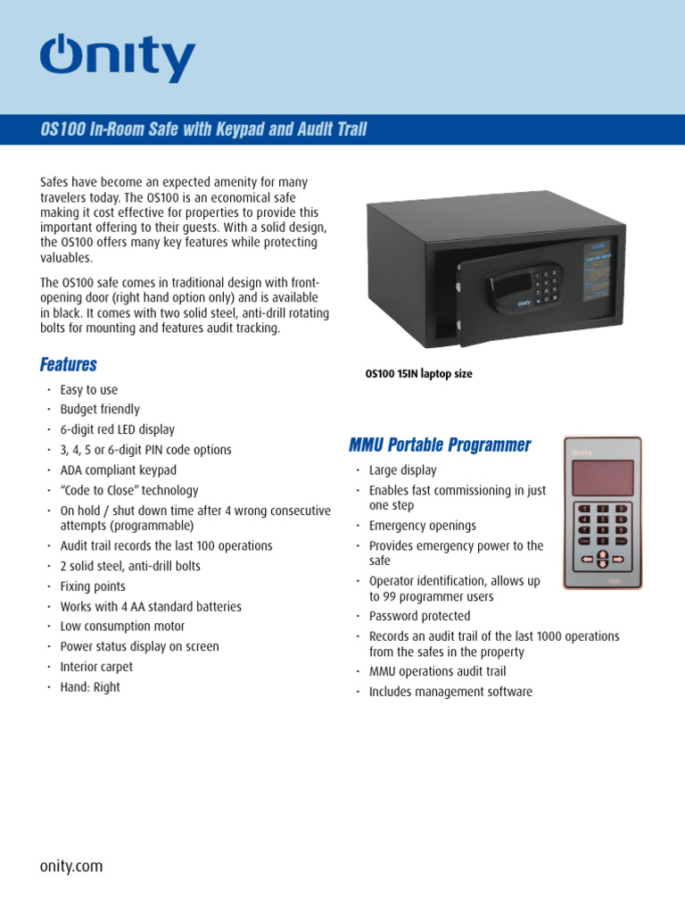 OS100 Safe Data Sheet - 0923 - tcm1059-162955 | PDF | Laptop | Computing