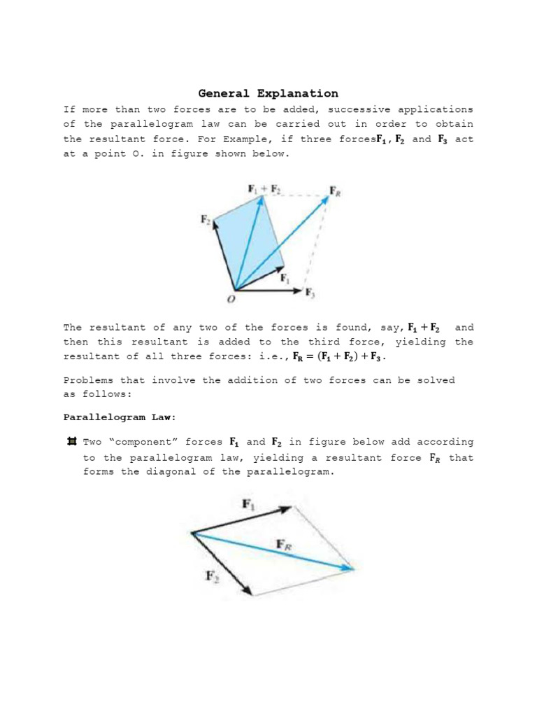 General Explanation & Solved Problems | PDF | Euclidean Vector | Trigonometric Functions