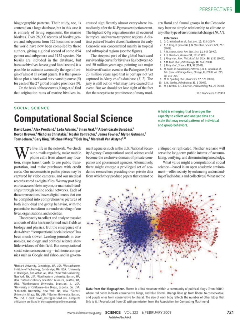 SOCIAL SCIENCE Computational Social Scie | PDF | Cell Signaling ...