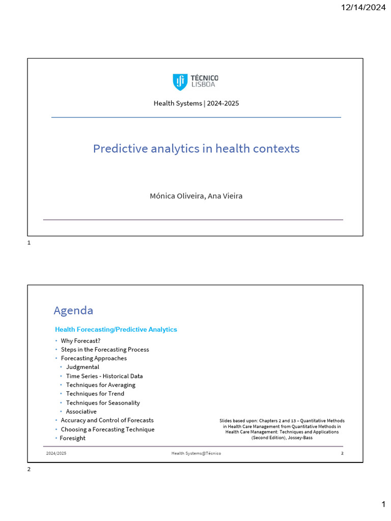 Week 6 Forecasting And Foresight Pdf Forecasting Linear Regression 3032