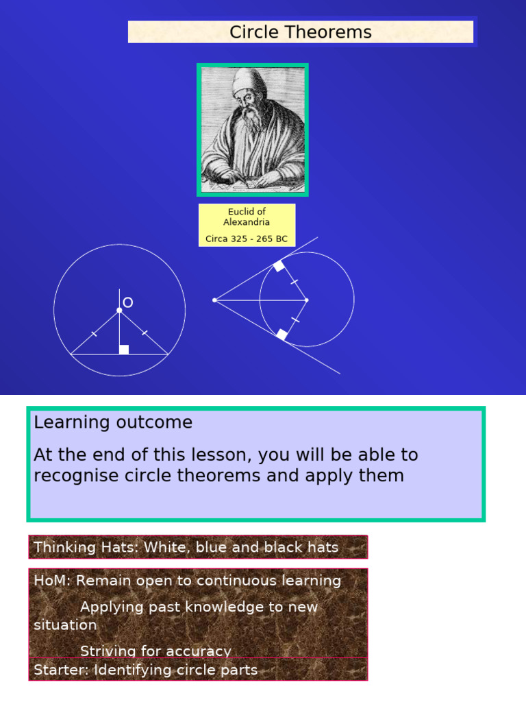 Year 11 Circle Theorems | PDF | Circle | Geometric Measurement