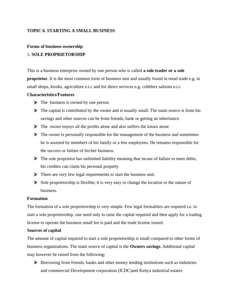 Starting a Small Business Guide | PDF | Partnership | Stocks