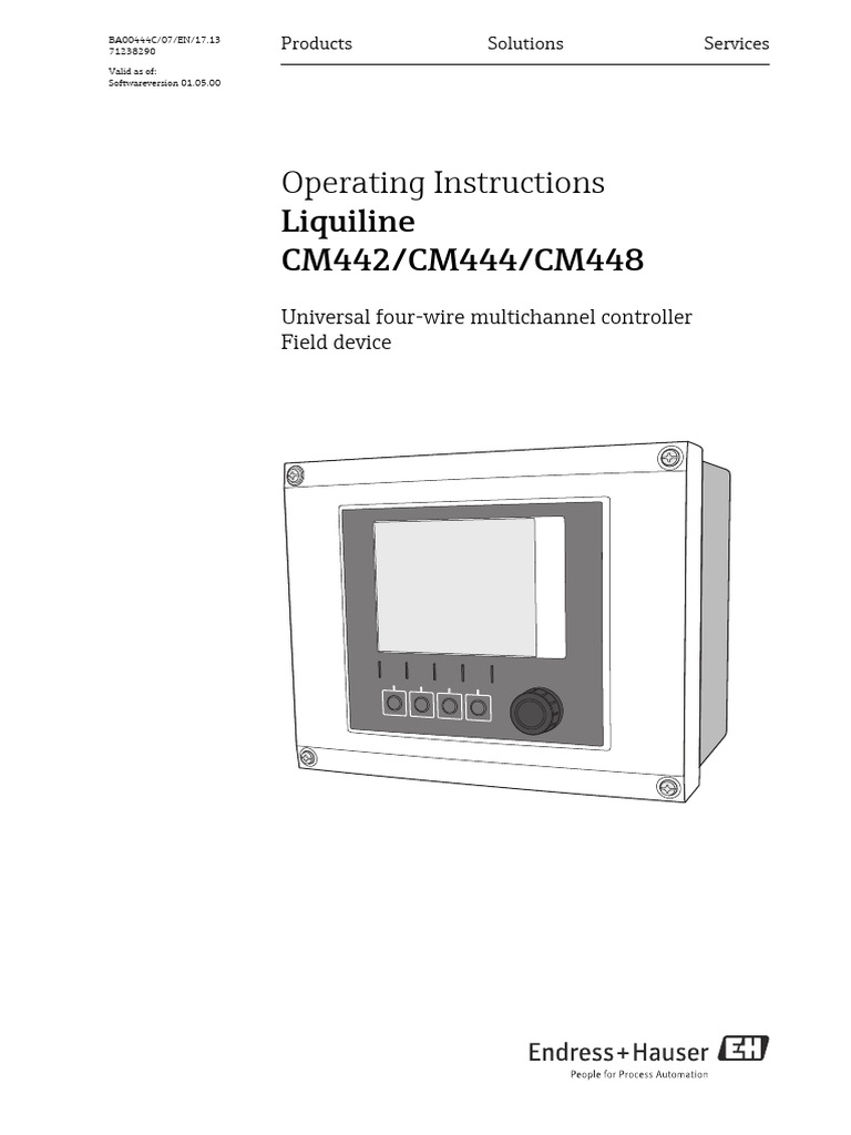 Liquiline cm442 | PDF | Electrical Connector | Screw