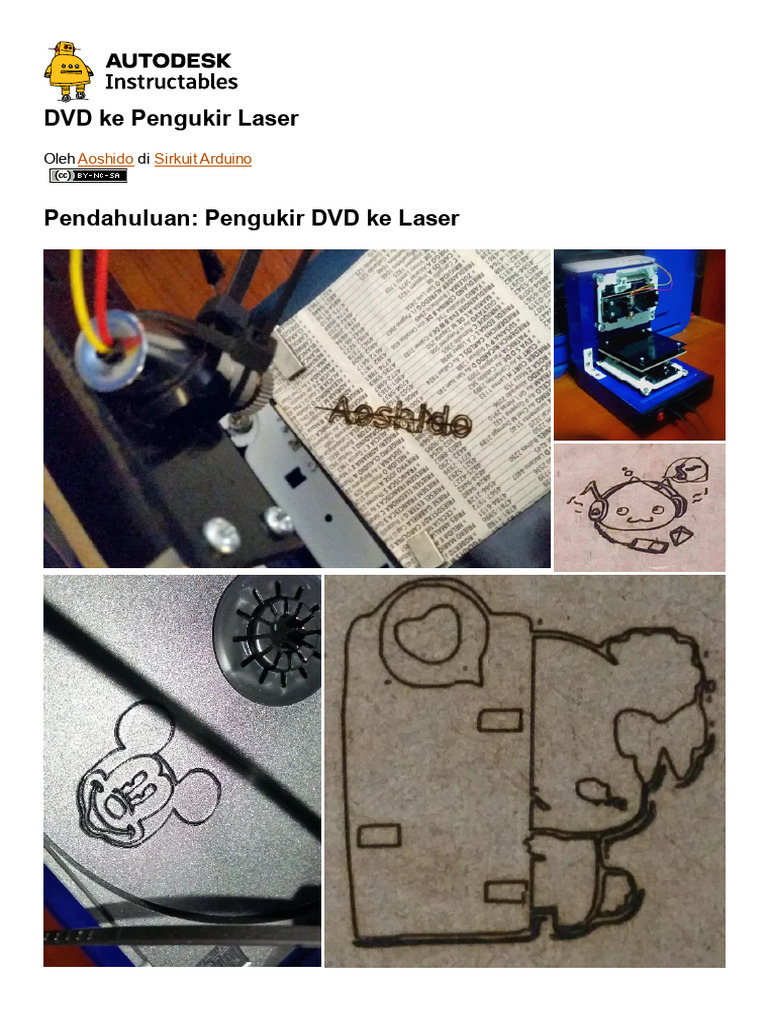 Laser Engraver Dengan DVD - 12 Langkah (Dengan Gambar) - Petunjuk | PDF
