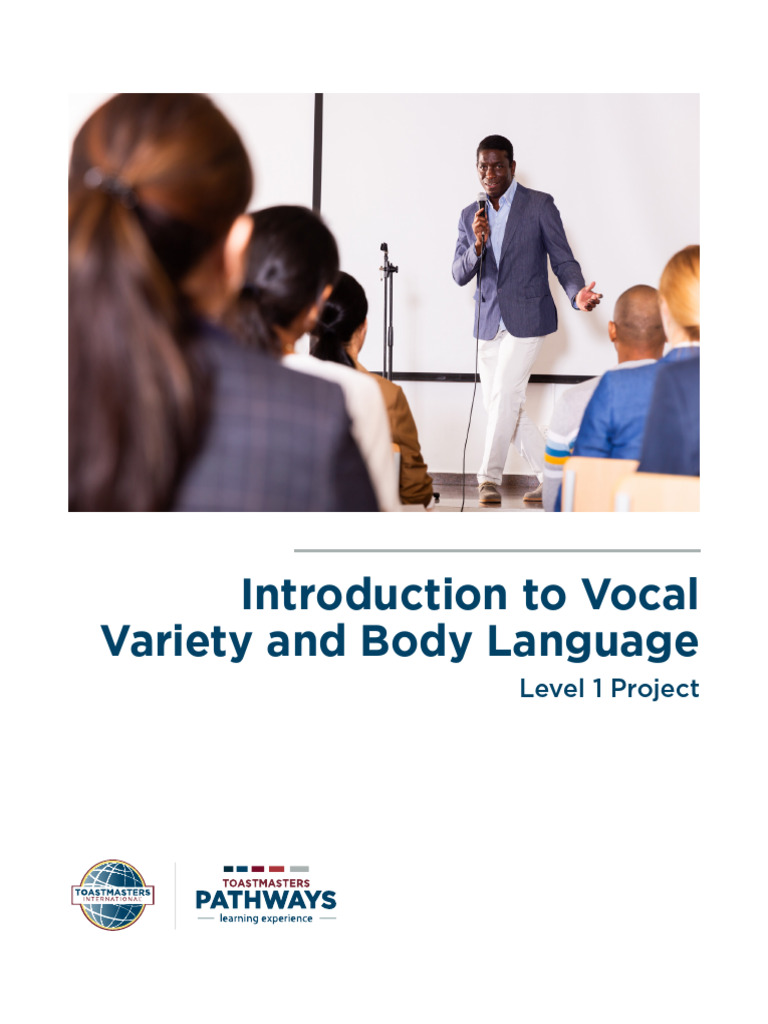 Introduction To Vocal Variety and Body Languageproject | PDF | Body ...