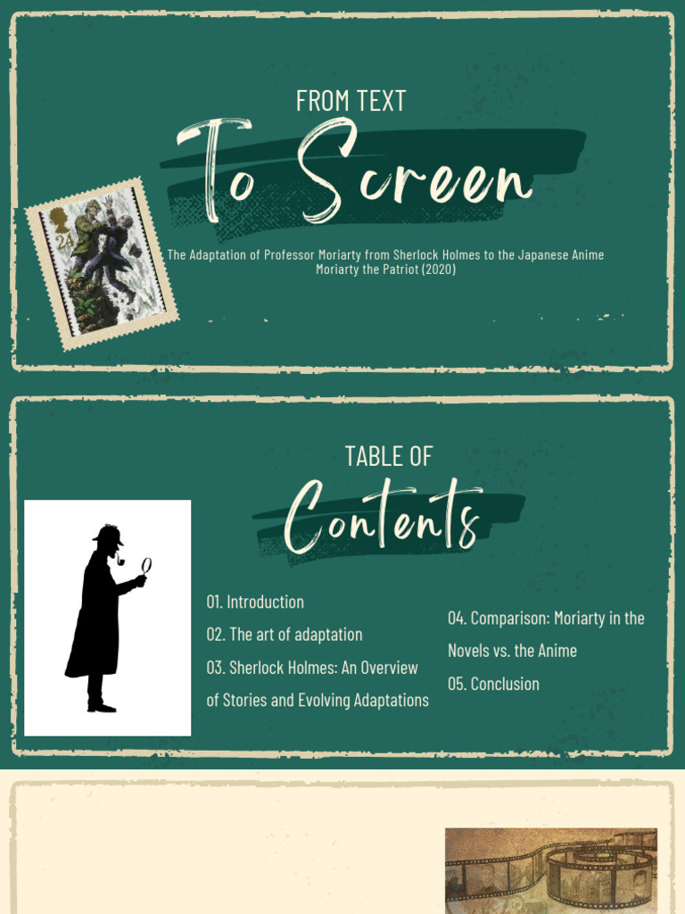 Comparative Lit Presentation | PDF | Sherlock Holmes | Professor Moriarty