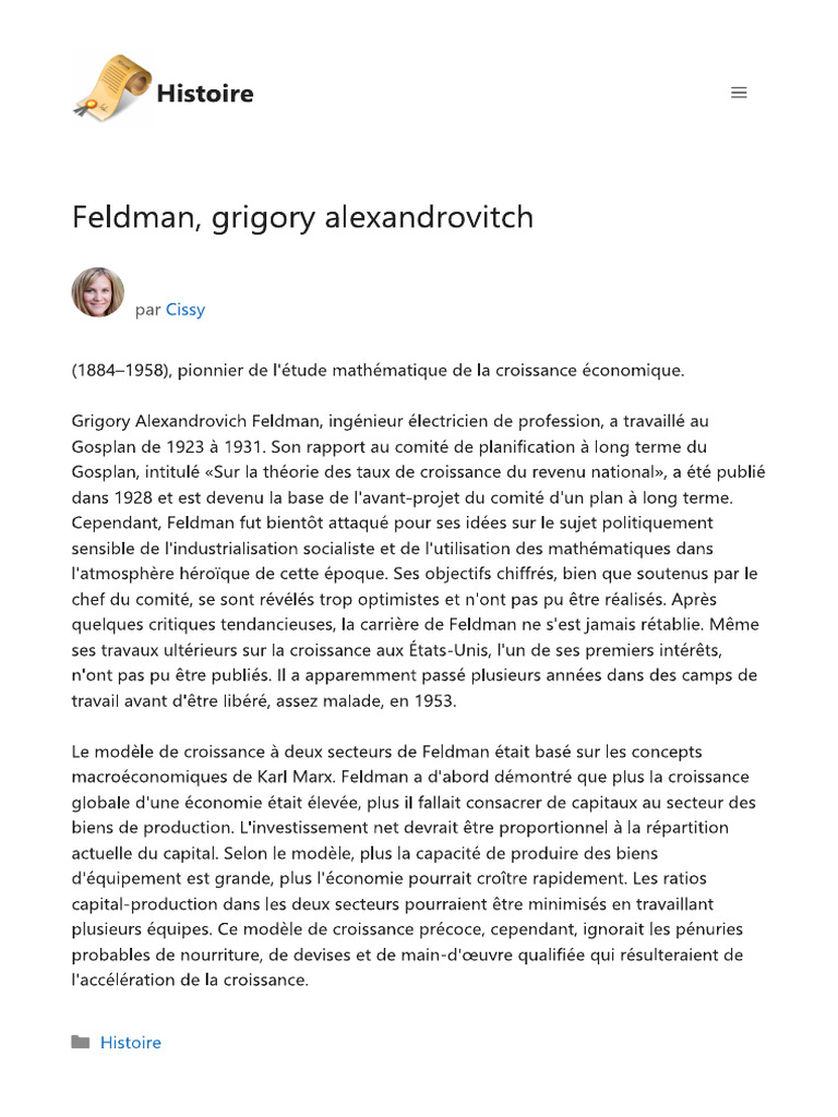 Feldman Story | PDF