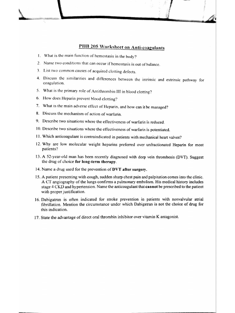 Pharmacology 1 Worksheet | PDF