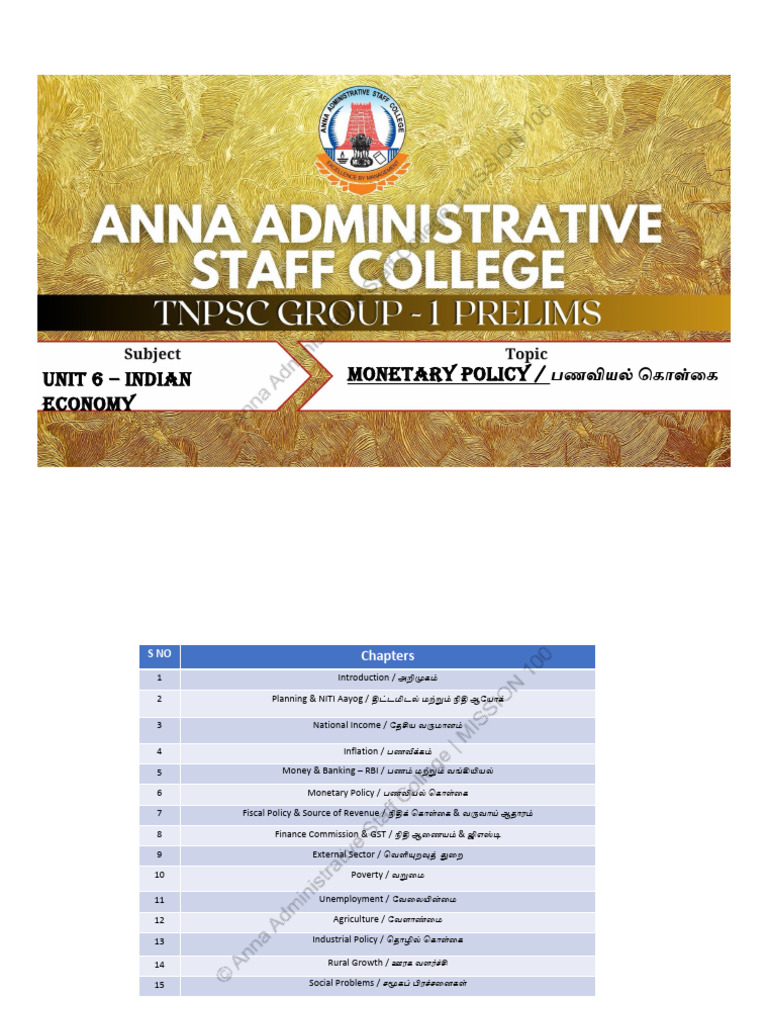 6 Monetary Policy | PDF | Monetary Policy | Inflation