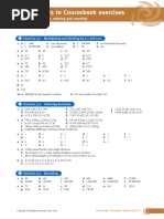 Answers Cambridge Checkpoint Mathematics Practicebook 8 | PDF | Mean | Rectangle