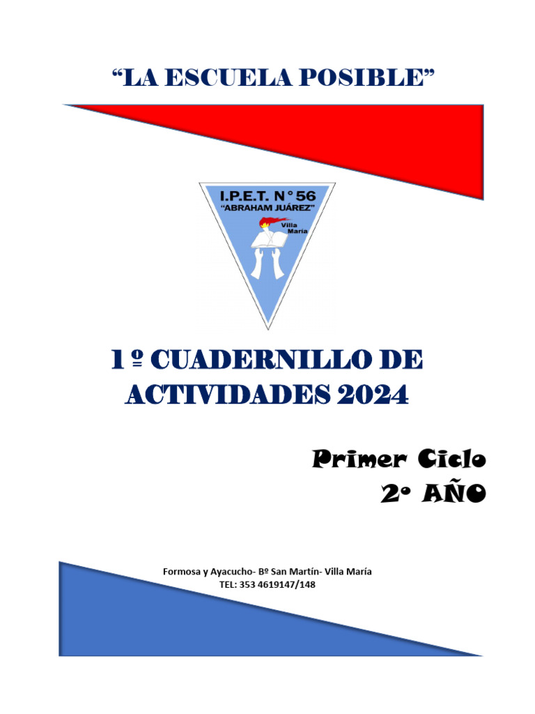 2do Año Cuadernillo 1- Año 2024 | PDF | Matemáticas