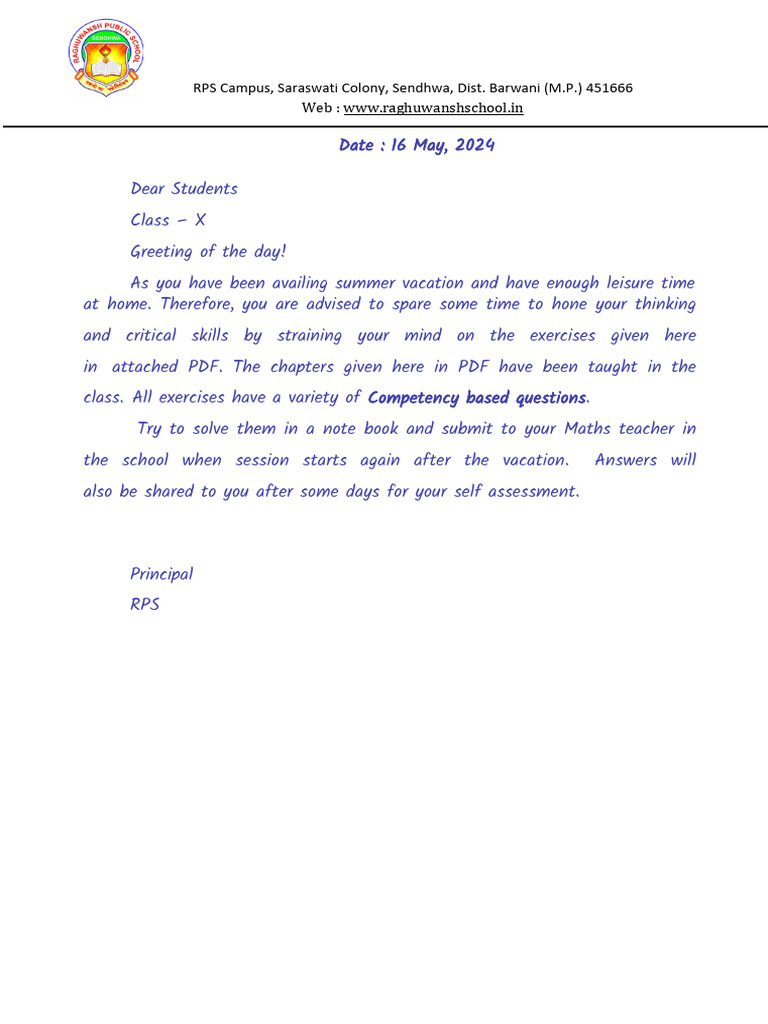 Maths - Summer Vacation Assignment | PDF | Polynomial | Zero Of A Function