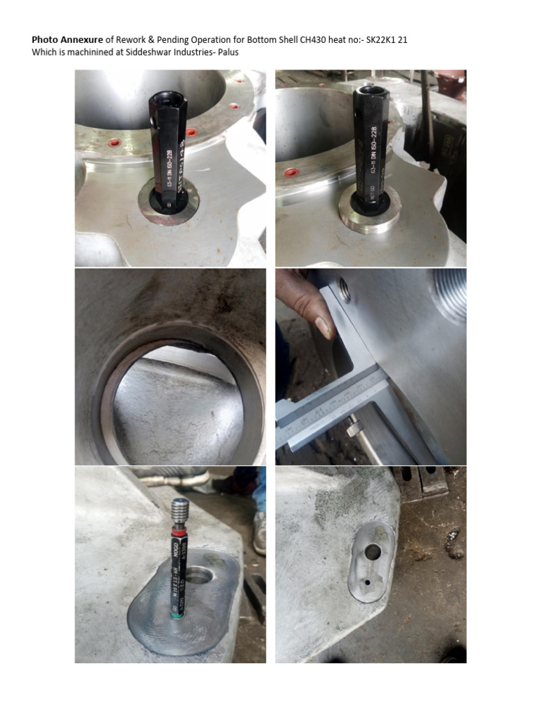 Photo Annexsure of BS CH 430 Rework Point | PDF