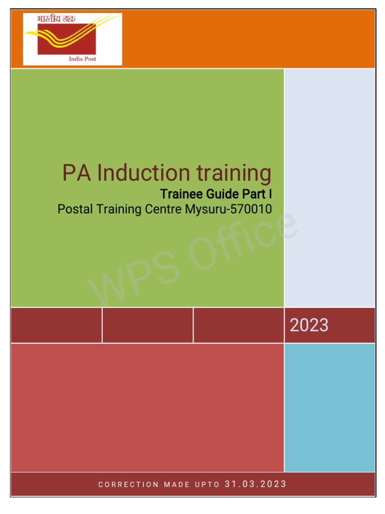 PA Induction Part I Mails | PDF | Mail | Registered Mail