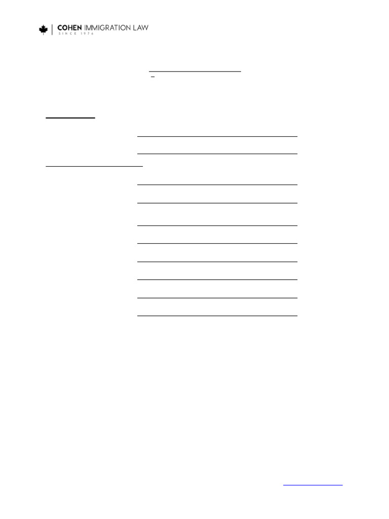 Family Class Sponsorship Retainer Agreement | PDF | Justice | Crime & Violence