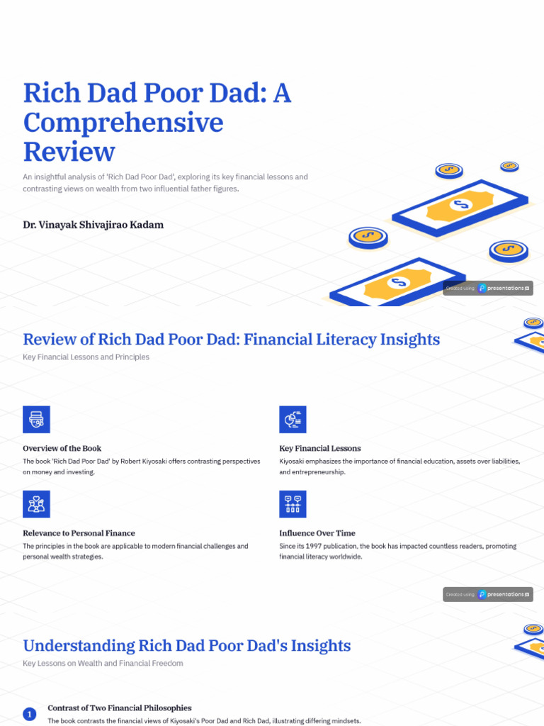 Rich Dad Poor Dad Review Analysis | PDF