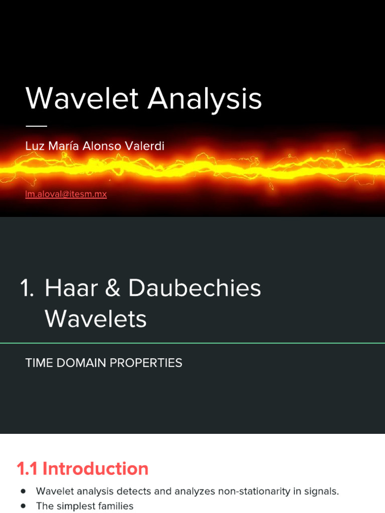 Wavelets Time&Freq | PDF