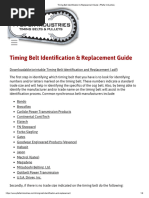 Timing Belt Profile Overview and Guide | PDF | Technology & Engineering