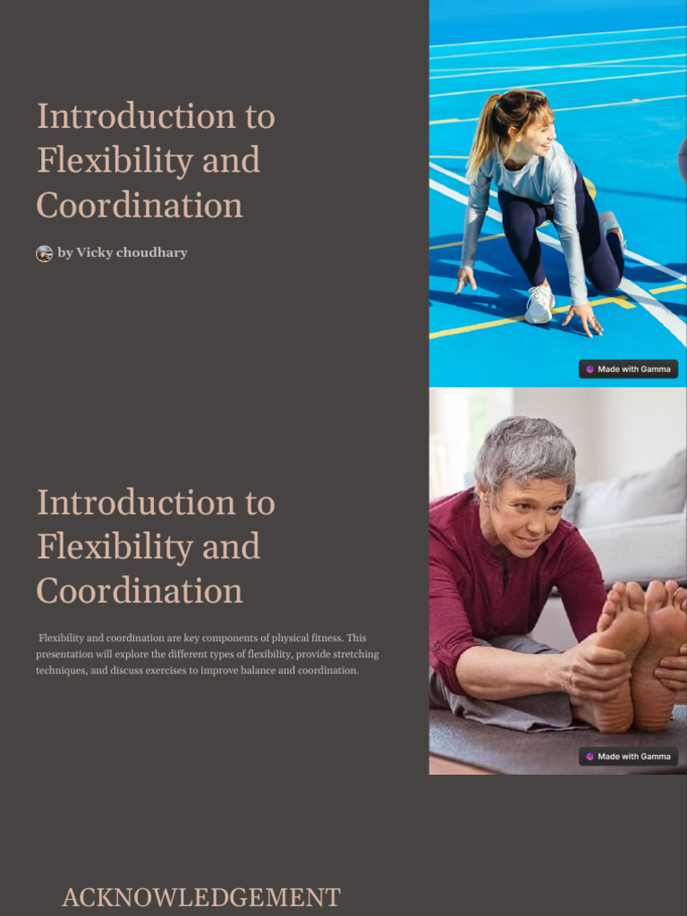 Flexibility and Coordination Essentials | PDF | Flexibility (Anatomy ...