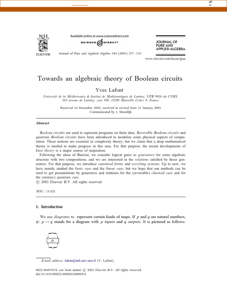 boolean circuits | PDF | Boolean Algebra | Teaching Mathematics