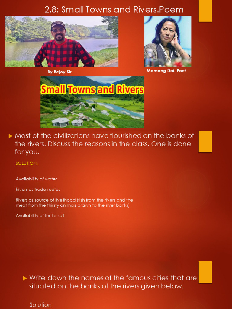 2.8 Poem Small Towns and Rivers | PDF | Poetry