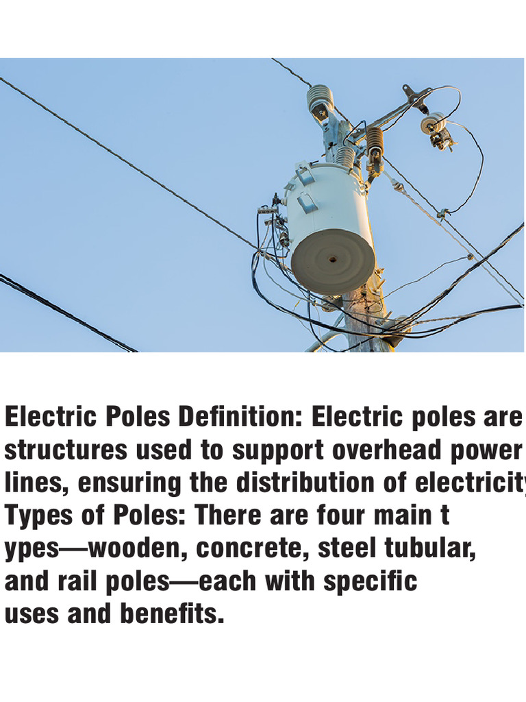Types of Electric Poles Explained | PDF
